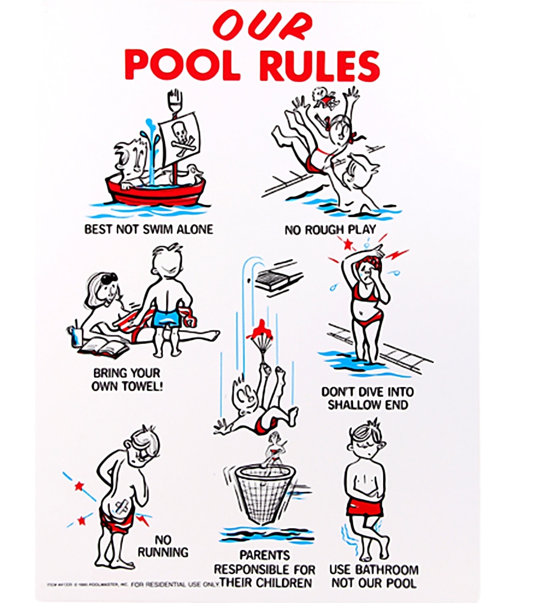 Poolmaster Our Pool Rules 18 X 24 Sign At SwimOutlet Poolmaster Our Pool Rules 18 X 24 Sign At SwimOutlet