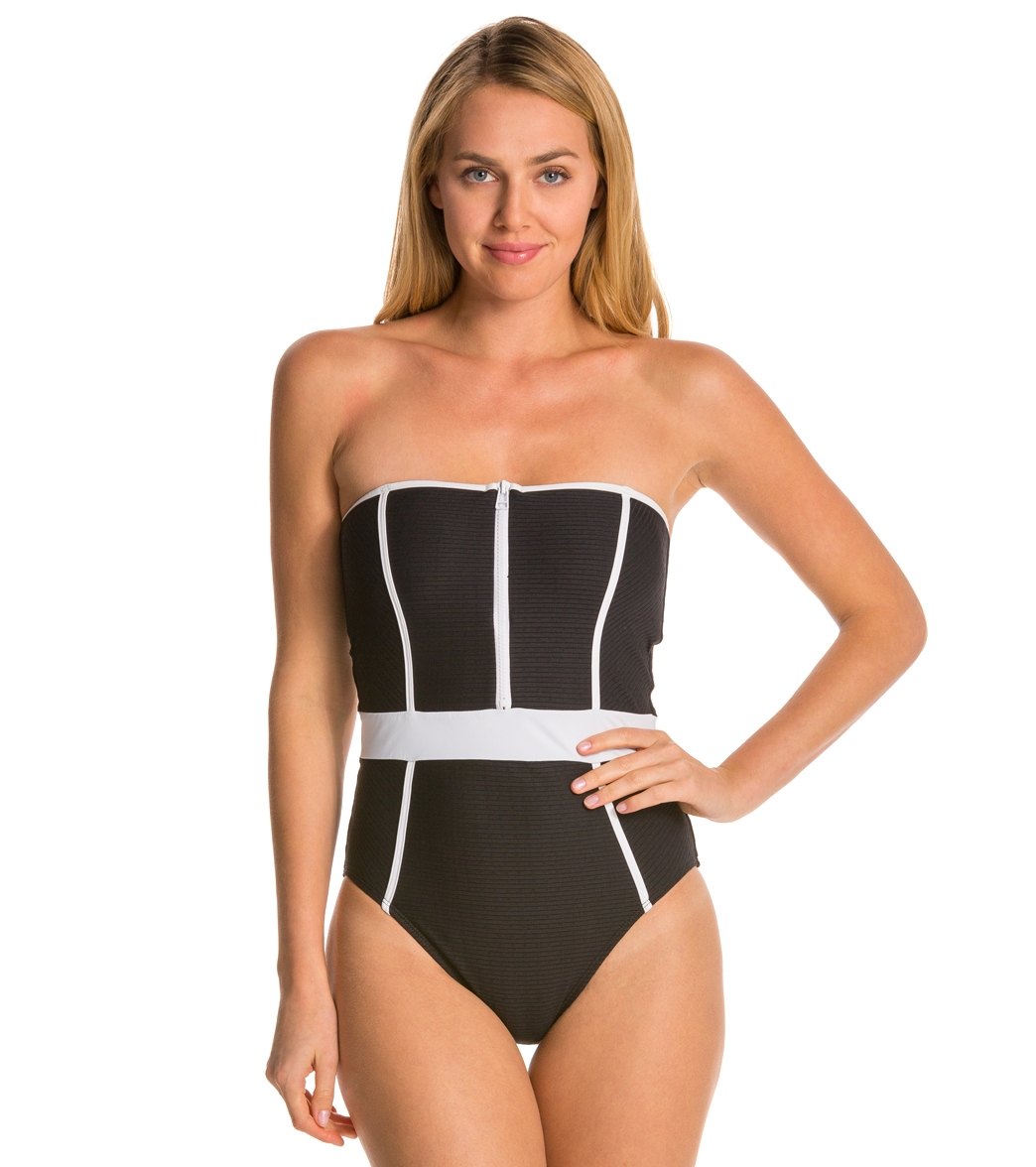 La Blanca Lets Bond Bandeau One Piece Swimsuit At Free