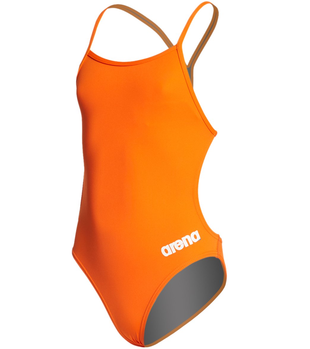 Arena Girls Mast Maxlife Thin Strap Open Racer Back One Piece Swimsuit