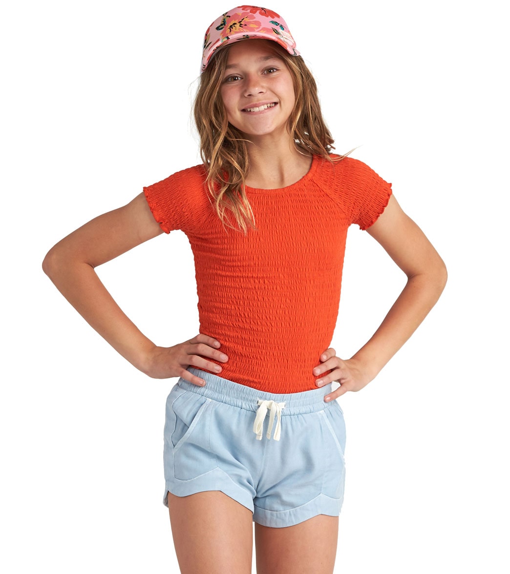 Billabong Girls' Mad for You Woven Shorts (Little Kid, Big Kid) at ...