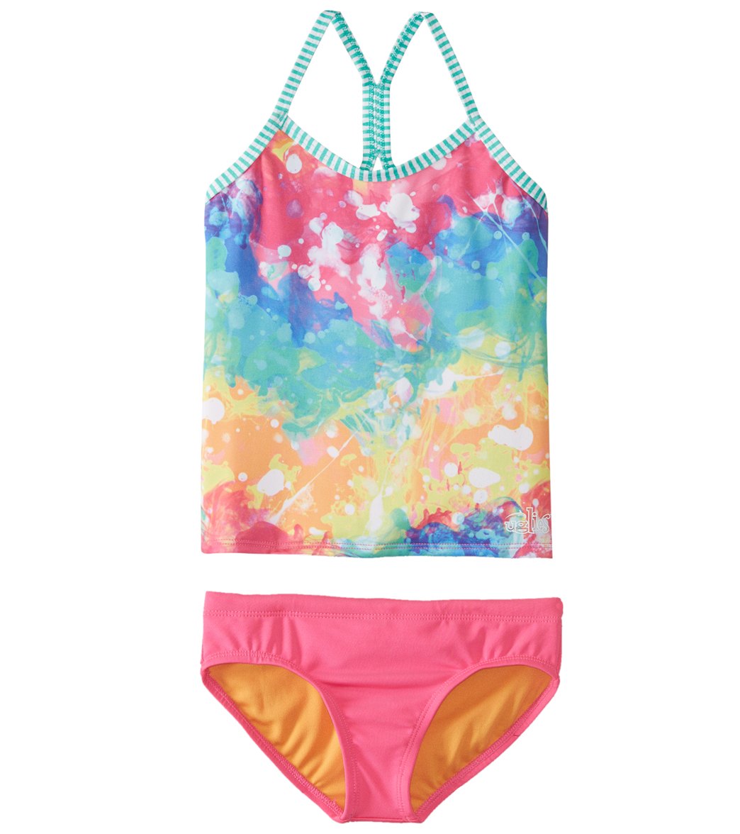 Dolfin Uglies Girls Rainbow Drop Tankini Swimsuit Set at SwimOutlet.com