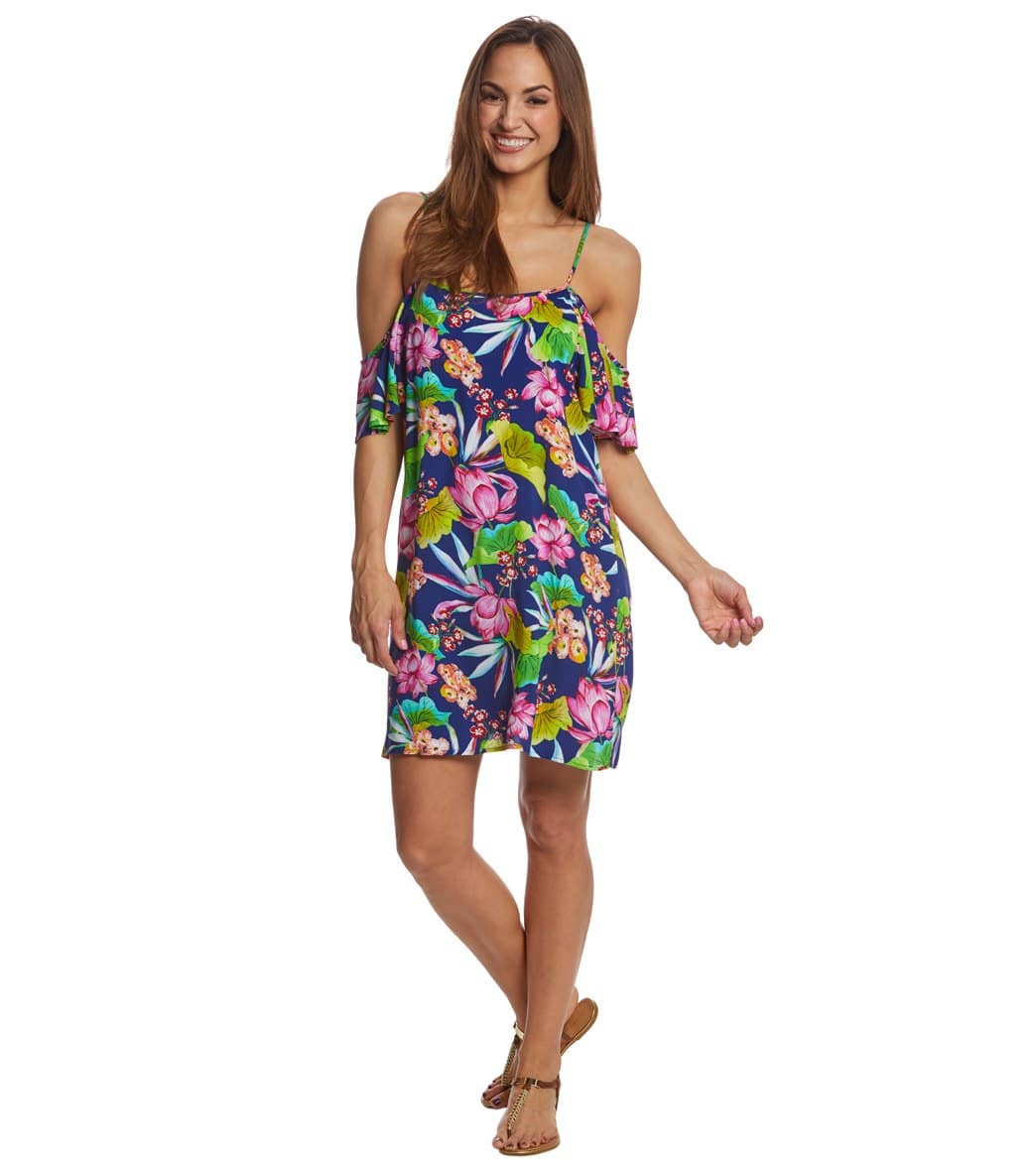 La Blanca Bora Bora Cold Shoulder Dress at SwimOutlet.com - Free Shipping