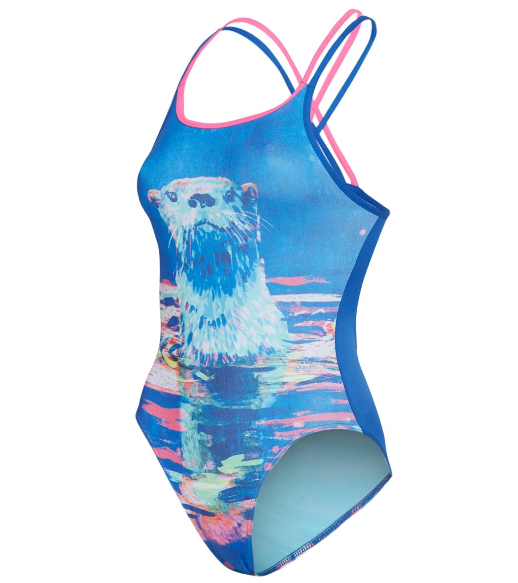 Maru Swim Girls Artie Pacer Arrow Back One Piece Swimsuit At